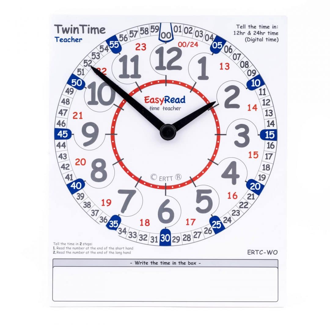 TwinTime Cards - EasyRead Time Teacher