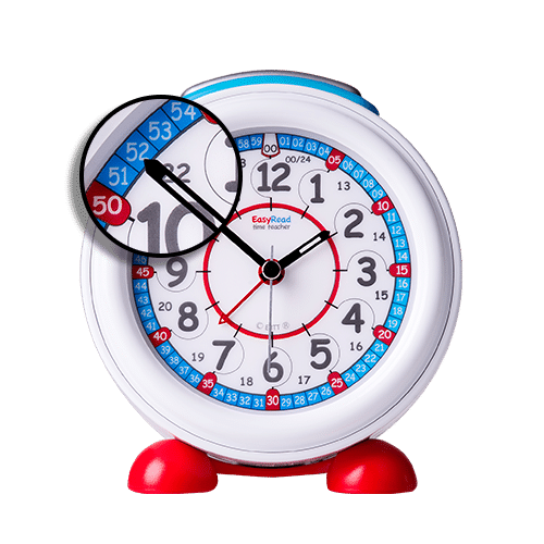 Red white & blue alarm clock - EasyRead Time Teacher