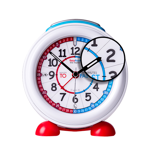 Childrens red white and blue alarm clock - EasyRead Time Teacher