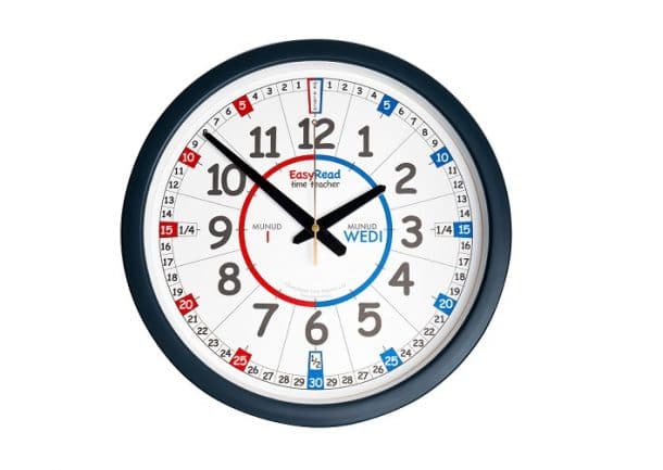 Welsh classroom clocks - EasyRead Time Teacher