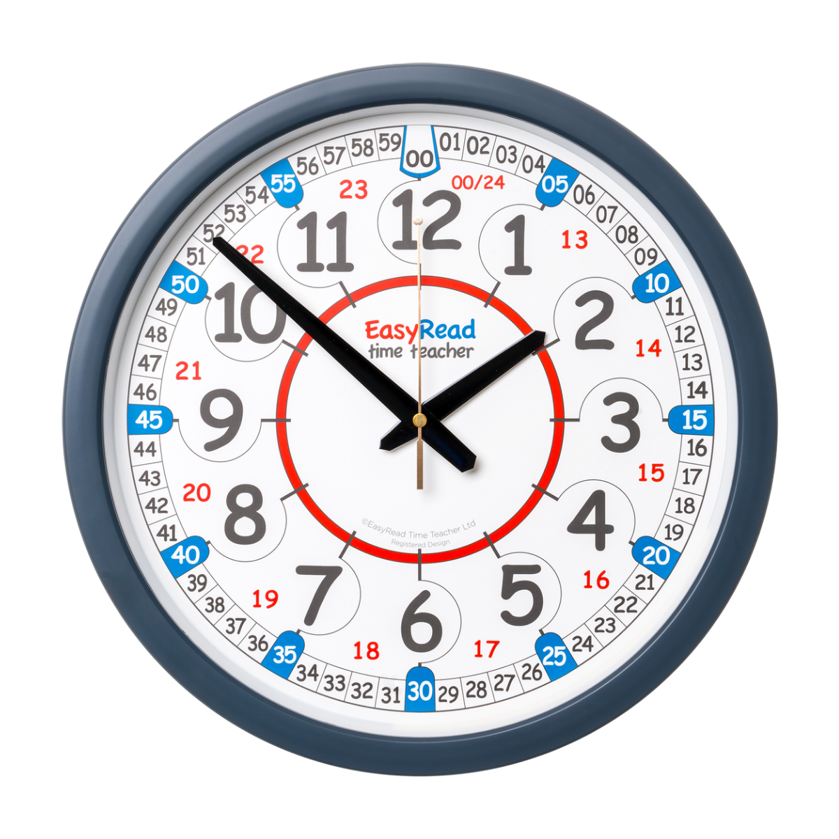 35cm Classroom Clocks EasyRead Time Teacher