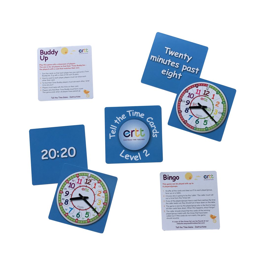 Tell the Time Card Games - EasyRead Time Teacher