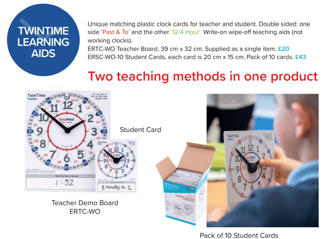 Find the perfect teaching time clocks and resources for your school or club