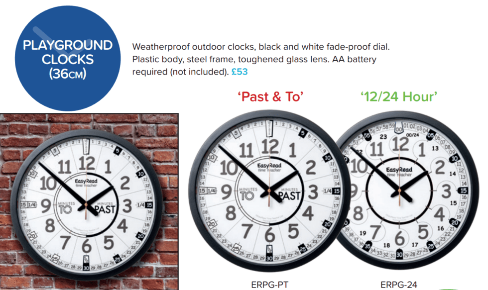 Find the perfect teaching time clocks and resources for your school or club