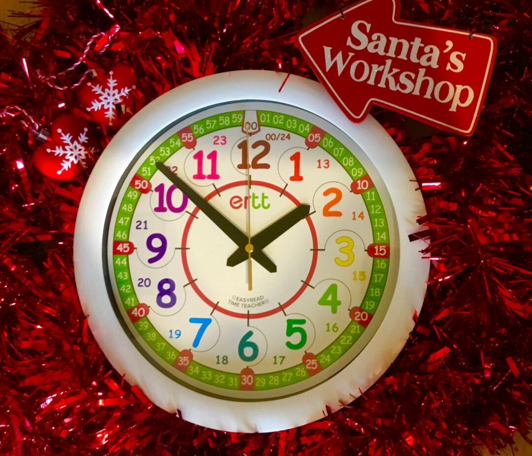 christmas clock - EasyRead Time Teacher